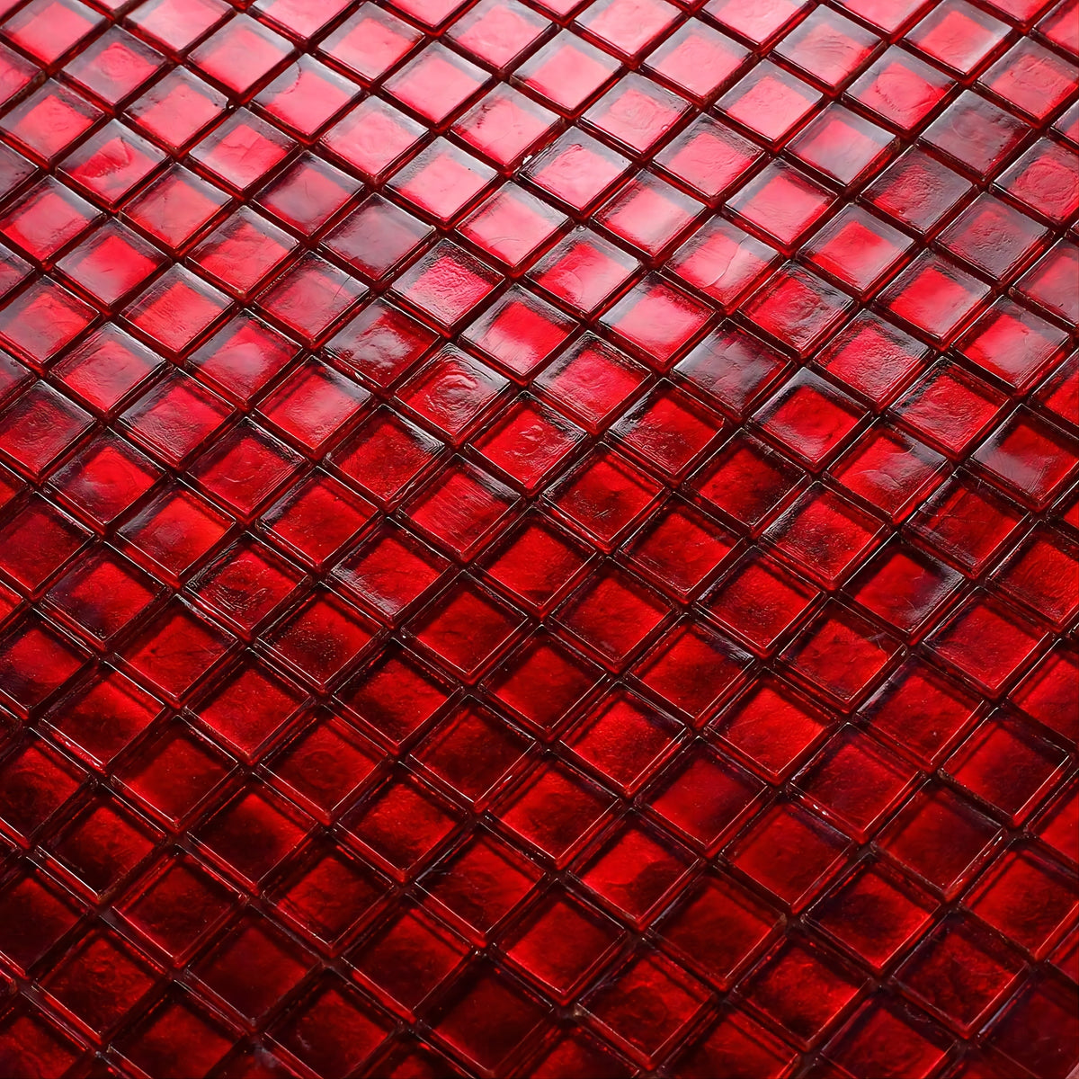 Ruby Red Glass Mosaic Tiles For Kitchen Bathroom Backsplash Wall Decor ...