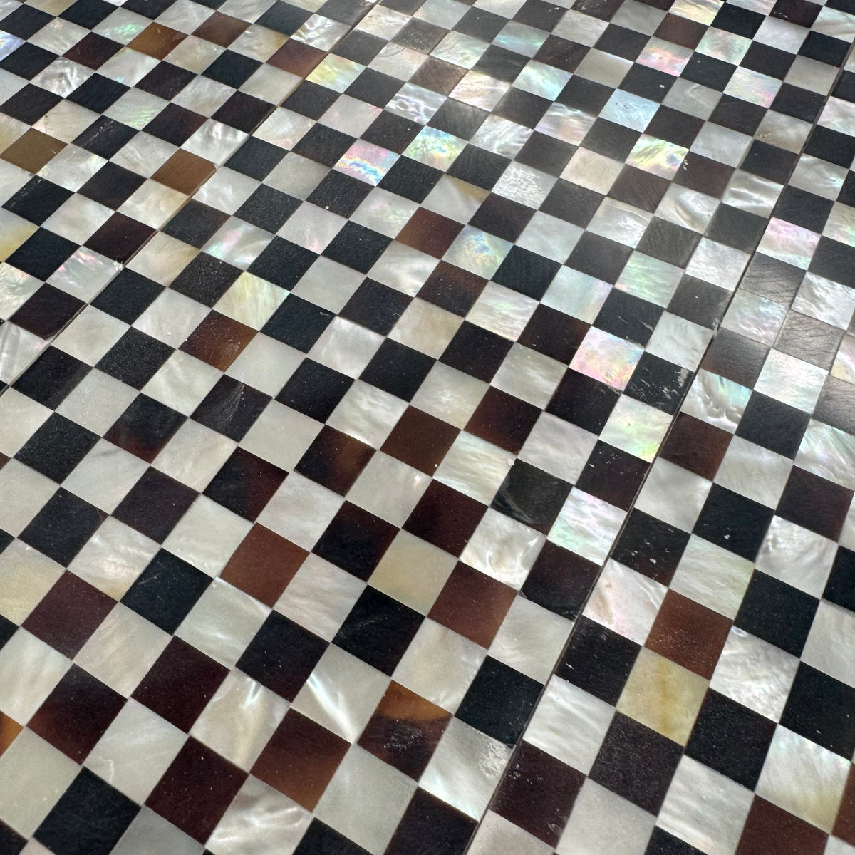 Gorgerous Handmade Mini Checkerboard Gold Mix Brown Oyster Pen Mother ...