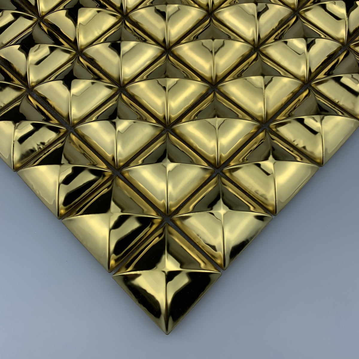 3D Gold Metal Mosaic Kitchen Backsplash Bathroom Wall Tile SMMT211174 ...