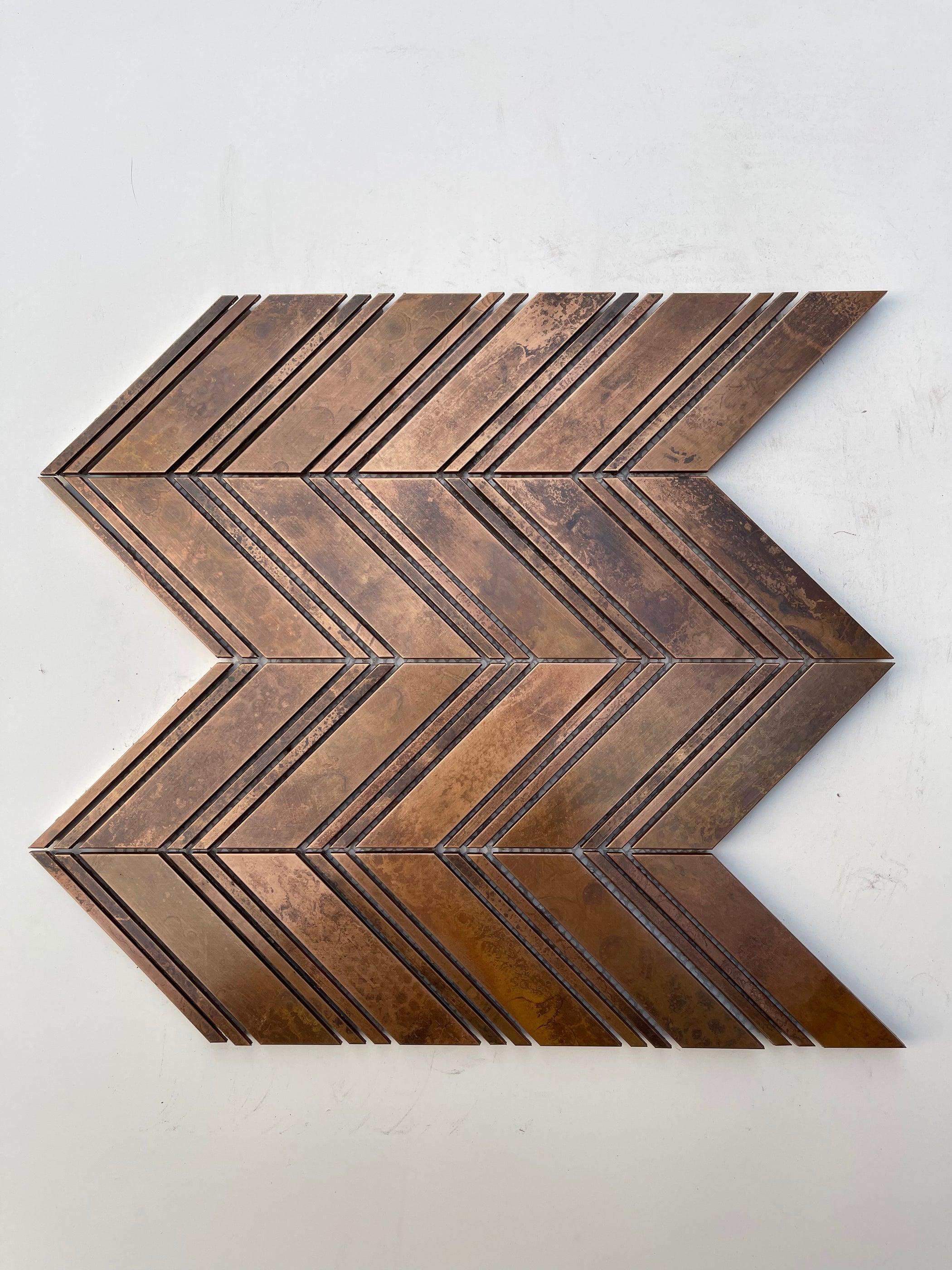 Herringbone Vintage Metallic Mosaic Kitchen Wall Tile Back Splash SMMT ...