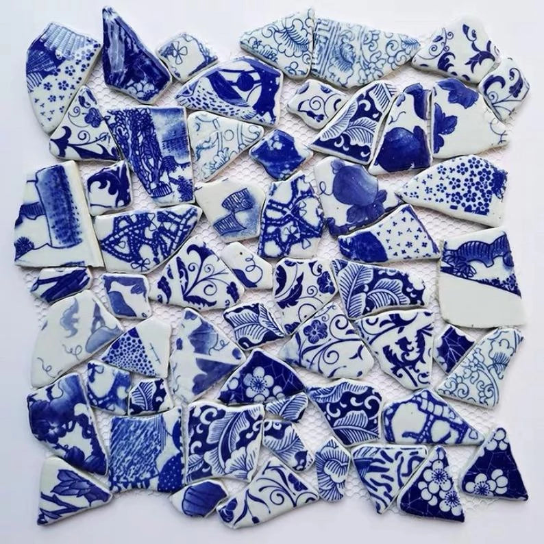 Chinese Blue white Porcelain Kitchen Backsplash Tiles PCMTYHS02 Cerami ...