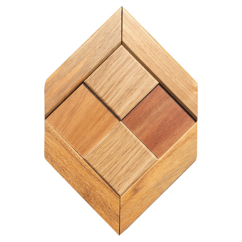 Rhombus Diamond Natural Hardwood Wood Mosaic Wall Parquet Backsplash T ...