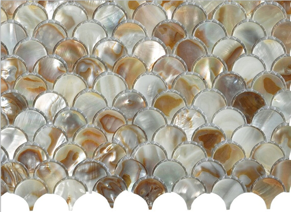 Fish Scale Mother of Pearl Shell Mosaic Wall Tile Back Splash MOP0945 ...