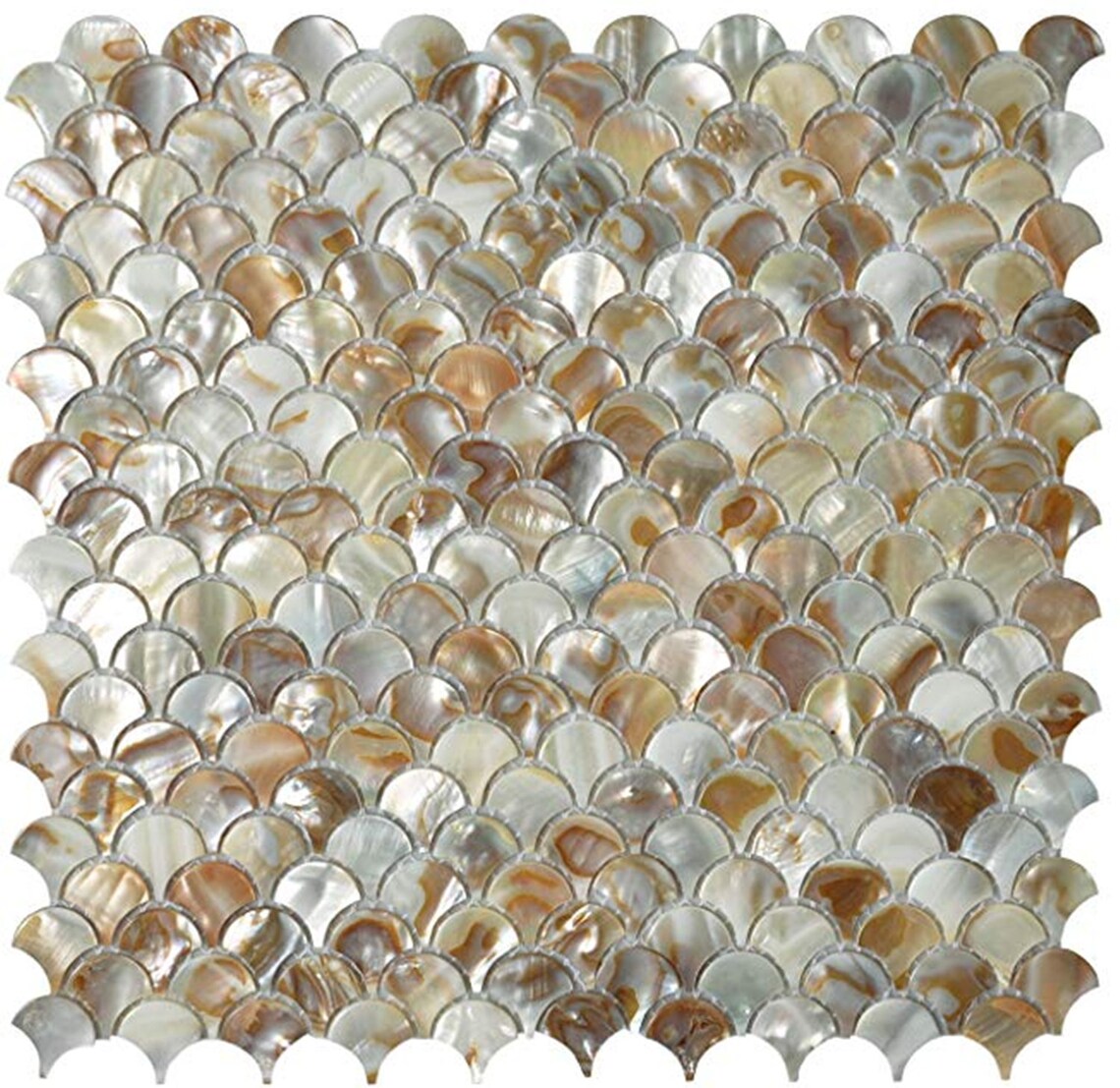 Fish Scale Mother of Pearl Shell Mosaic Wall Tile Back Splash MOP0945 ...