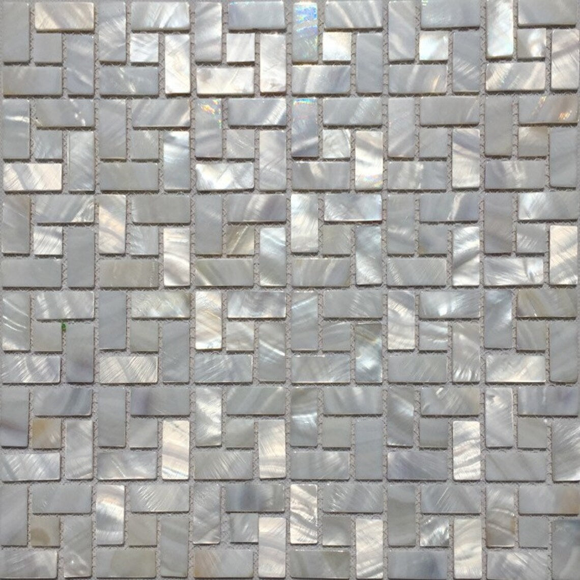White Mother of Pearl Backsplash Bathroom Shower Wall Shell Mosaic Til ...