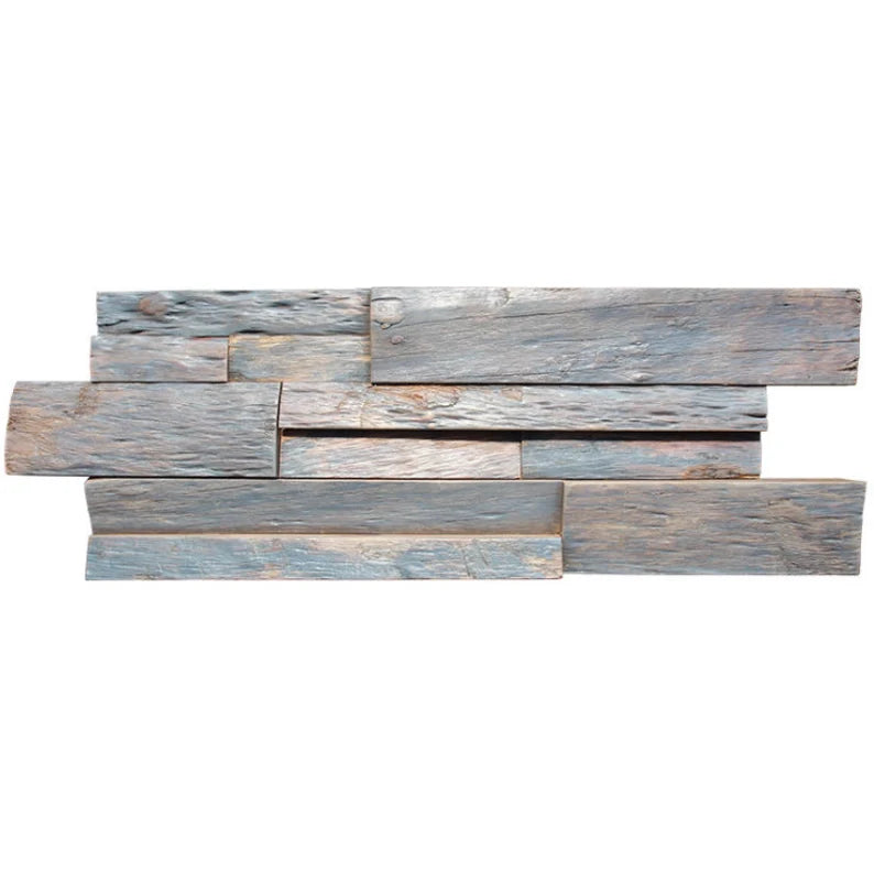 Natural Sapele Wood Tile 3D Wooden Pattern Panel Mosaic Wall Backsplas ...